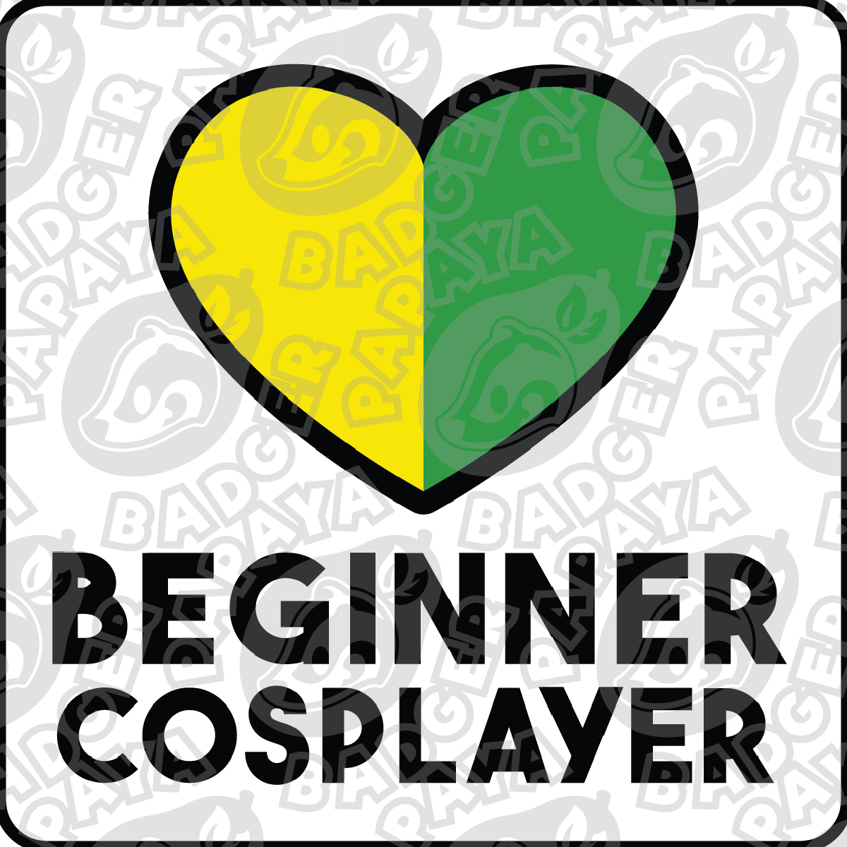 Beginner Cosplayer Consent Badge – Papaya Badger